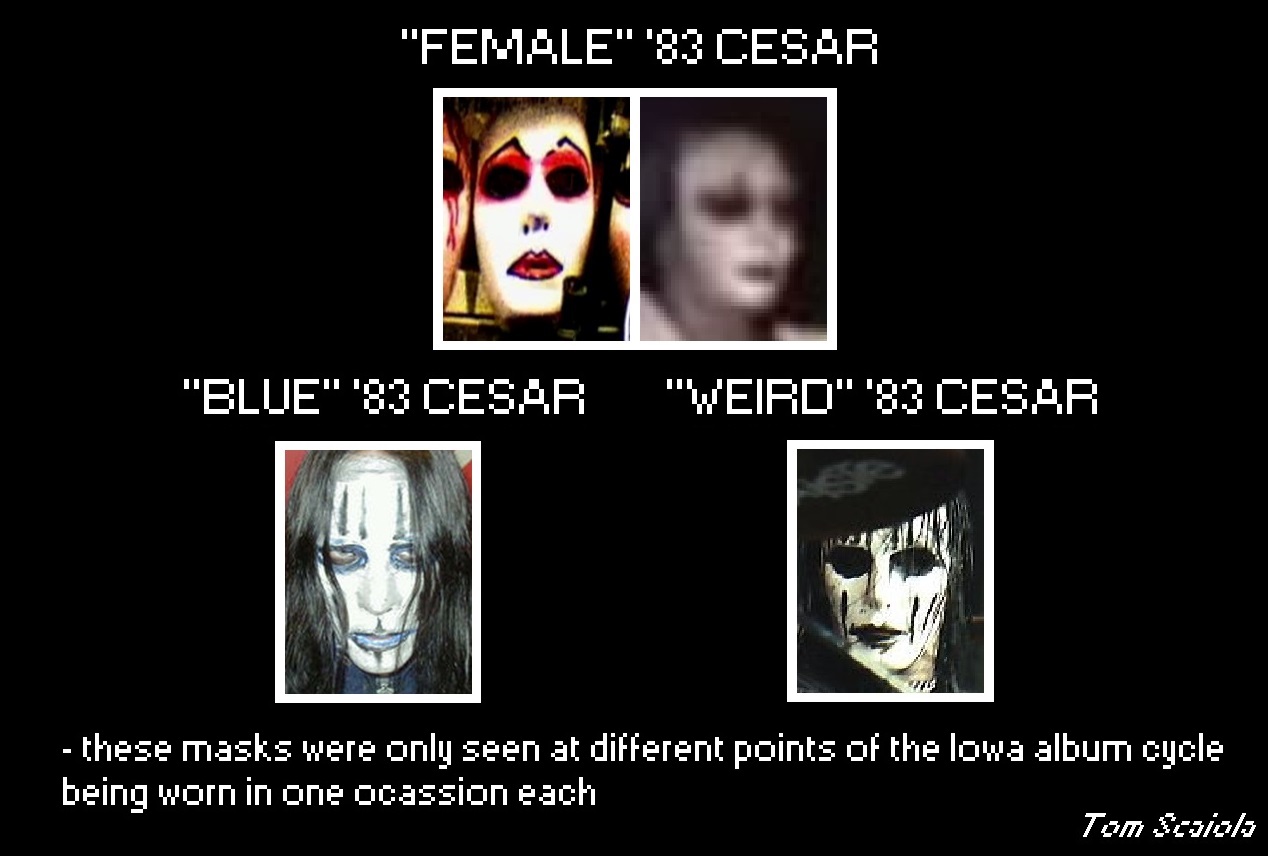 Evolution of Joey's '83 Cesar masks - Slipknot History